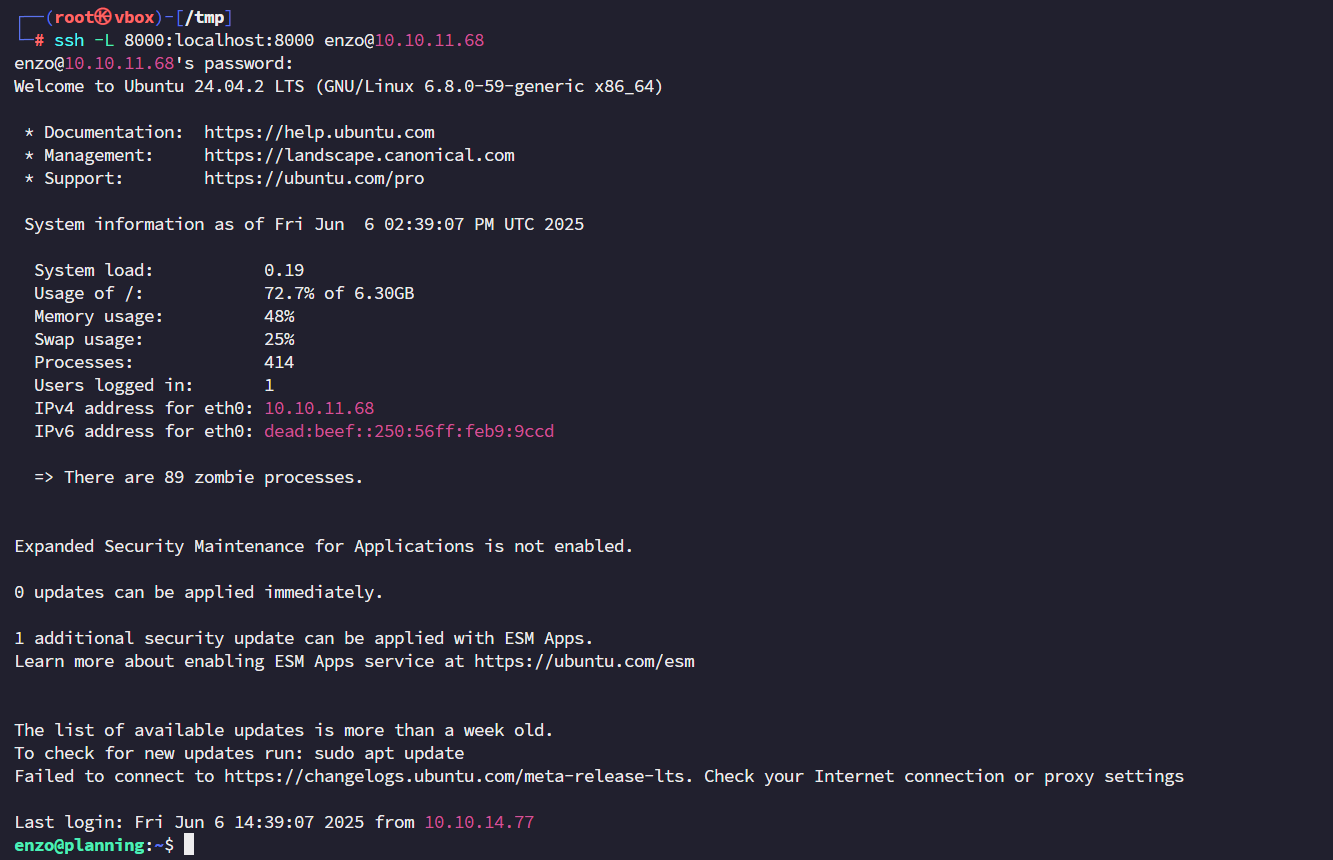 HTB-Planning - CXCX's Singularity
